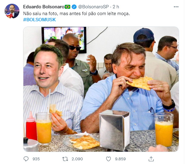 Encontro de Musk e Bolsonaro rende os mais variados memes – News Brazil ...
